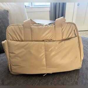 BEIS | Bags | Beis Expandable Puffy Duffle In Beige | Poshmark